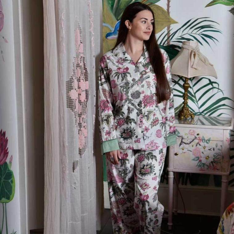 Powell Craft Pink Chintz Pyjamas – Moonflowershops