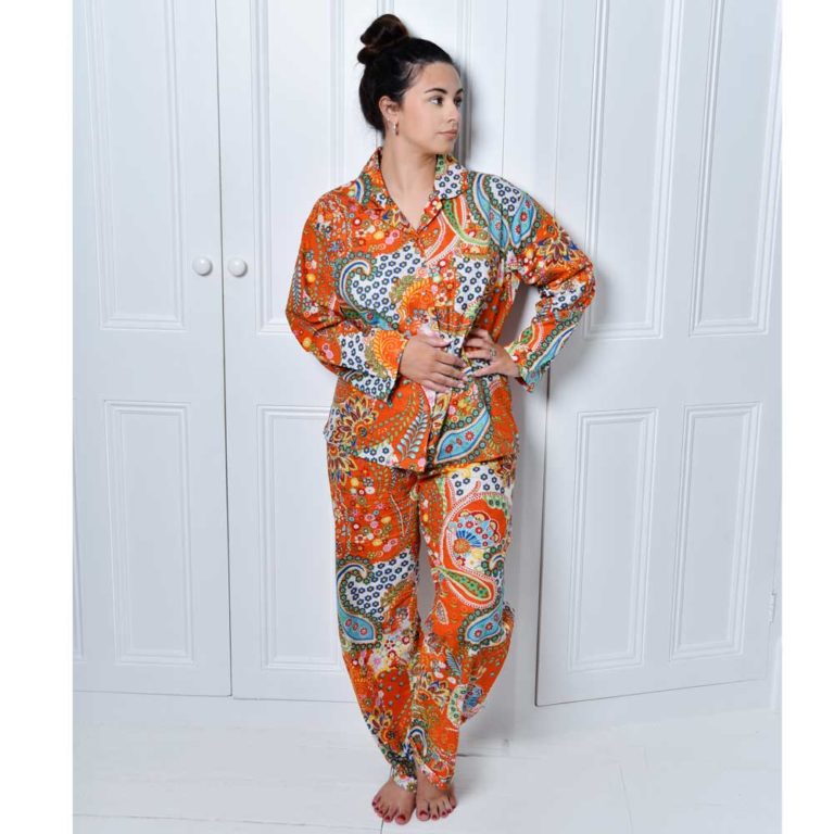 Powell Craft Orange Paisley Pyjamas – Moonflowershops